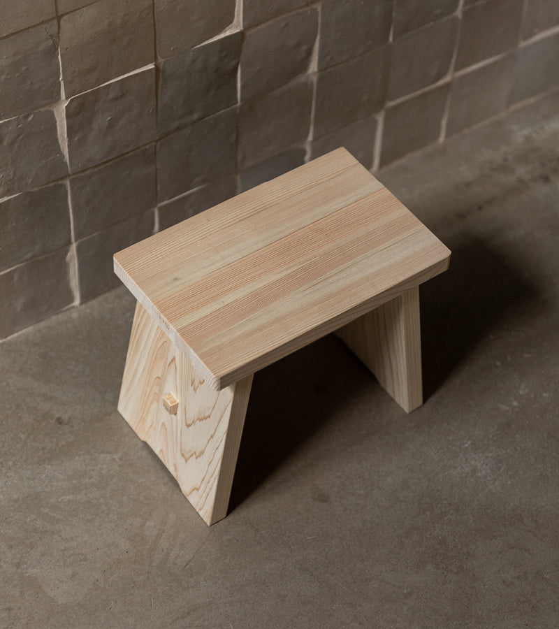 Hinoki Cypress Bath Stool – Kollekted By